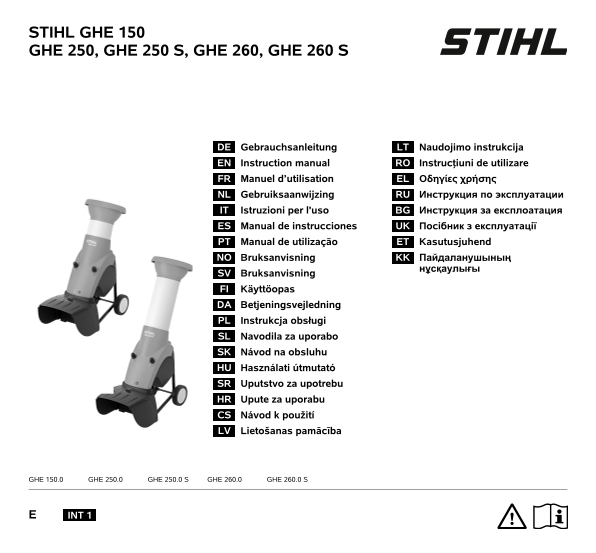 Instrukcja obsługi - GHE 250.0 | STIHL
